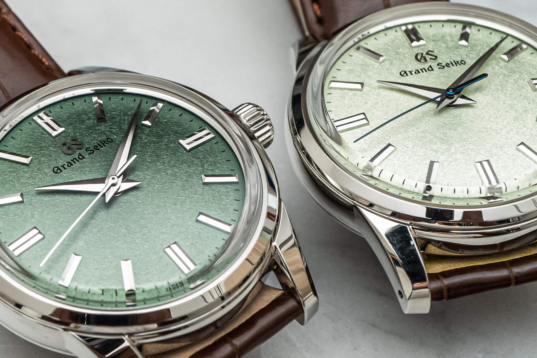 Hands-On Debut: Grand Seiko Elegance Collection Green-Dial Trio USA ...